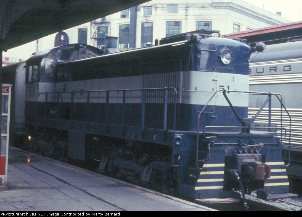 Alco S2 RT 51 in Broad Street Station in 1968